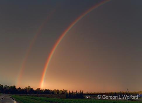 GORDON WOLFORD PHOTOGRAPHY/Ontario/Central Ontario/Sunset Rainbow_04864
